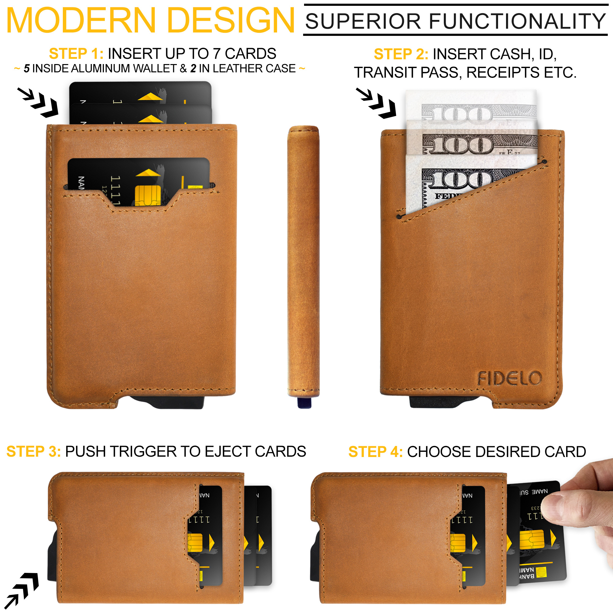 FIDELO Launches New “Hybrid” 3-in-1 Mechanical Minimalist Wallet for Men